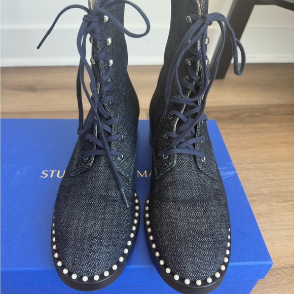 Stuart Weitzman | Shoes | New Stuart Weitzman Sondra Indigo Denim ...